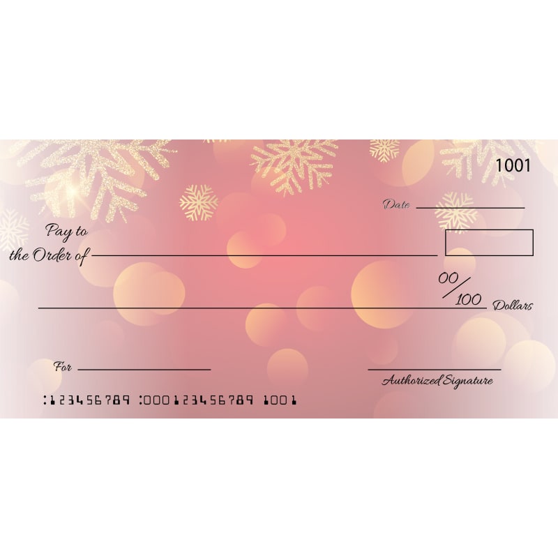 Custom Christmas Big Checks | Custom Themed Big Checks