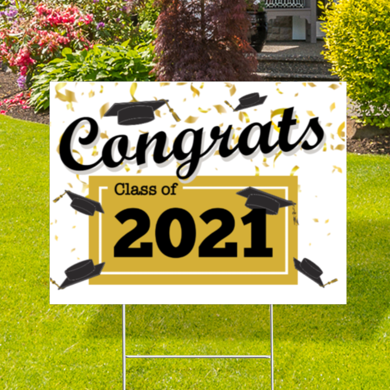Congrats Class Of 2021 Yard Signs | Custom Yard Signs ...