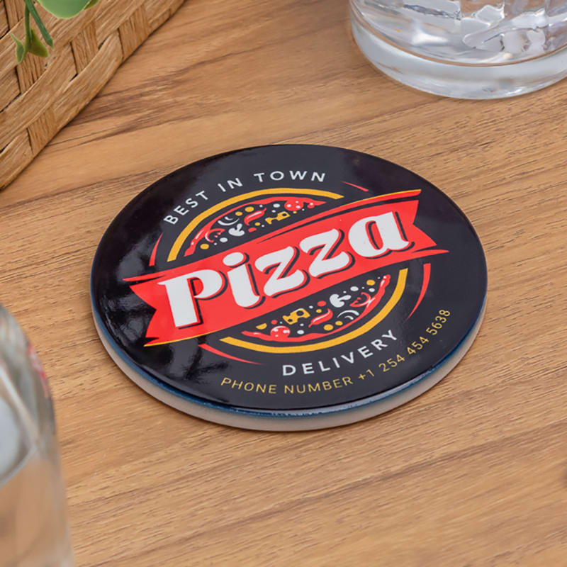 4 Inch Full Color Round Ceramic Coasters | Custom Event Decor ...