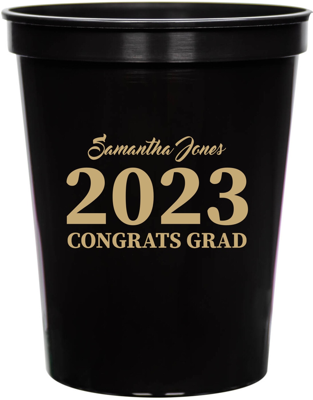 Personalized Cheers And Beers Graduation Stadium Cups | Custom Event ...