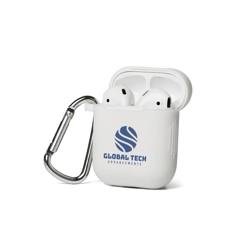 Silicone Earbud Case With Carabiner | Technology - 24HourWristbands.Com