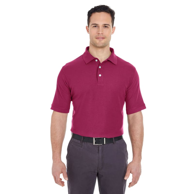 UltraClub Men's Platinum Honeycomb Piqué Polo | Polos ...
