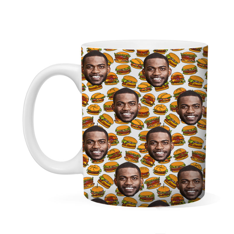 Custom Burger Mug | Food - 24HourWristbands.Com