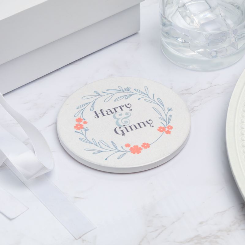 4 Inch Full Color Round Ceramic Coasters | Custom Event Decor ...