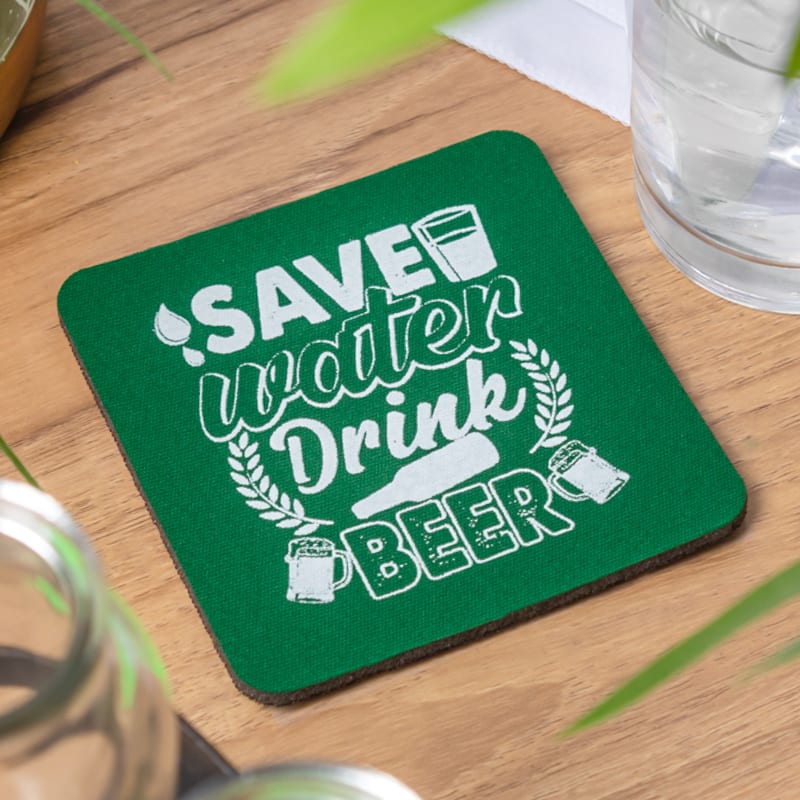 4 Inch Square Foam Coasters | Custom Event Decor - 24HourWristbands.Com