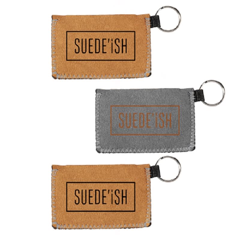 Suede-ish Neoprene Card Holders | Wallets - 24HourWristbands.Com