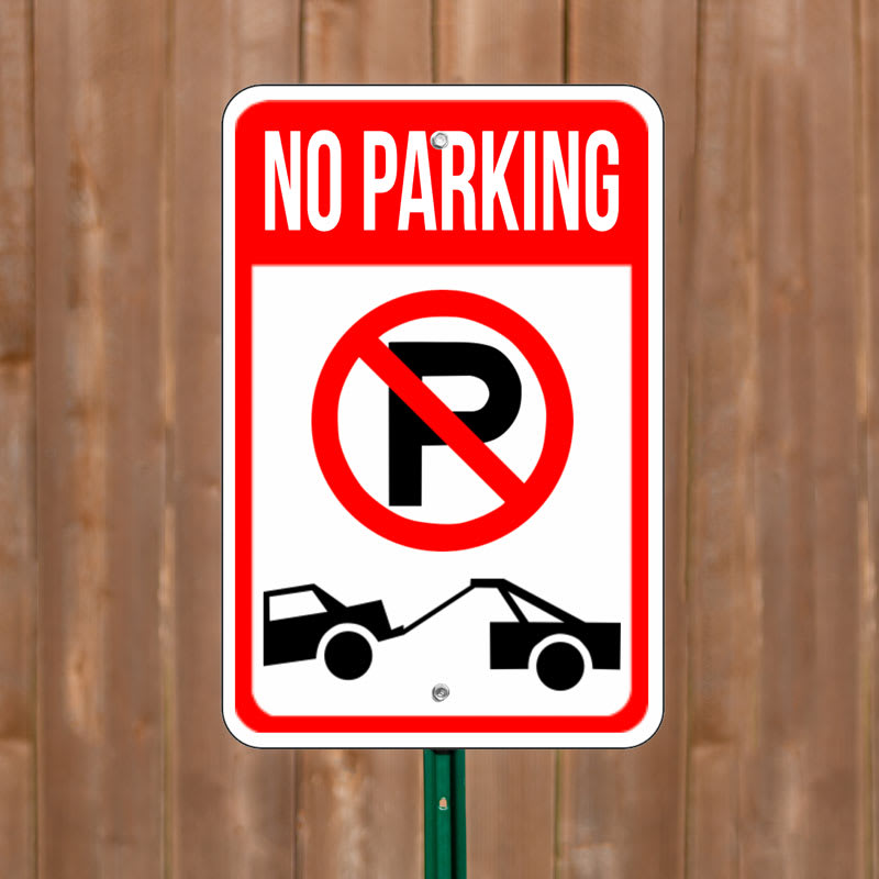 Custom Parking Signs | Custom Parking Signs - 24HourWristbands.Com