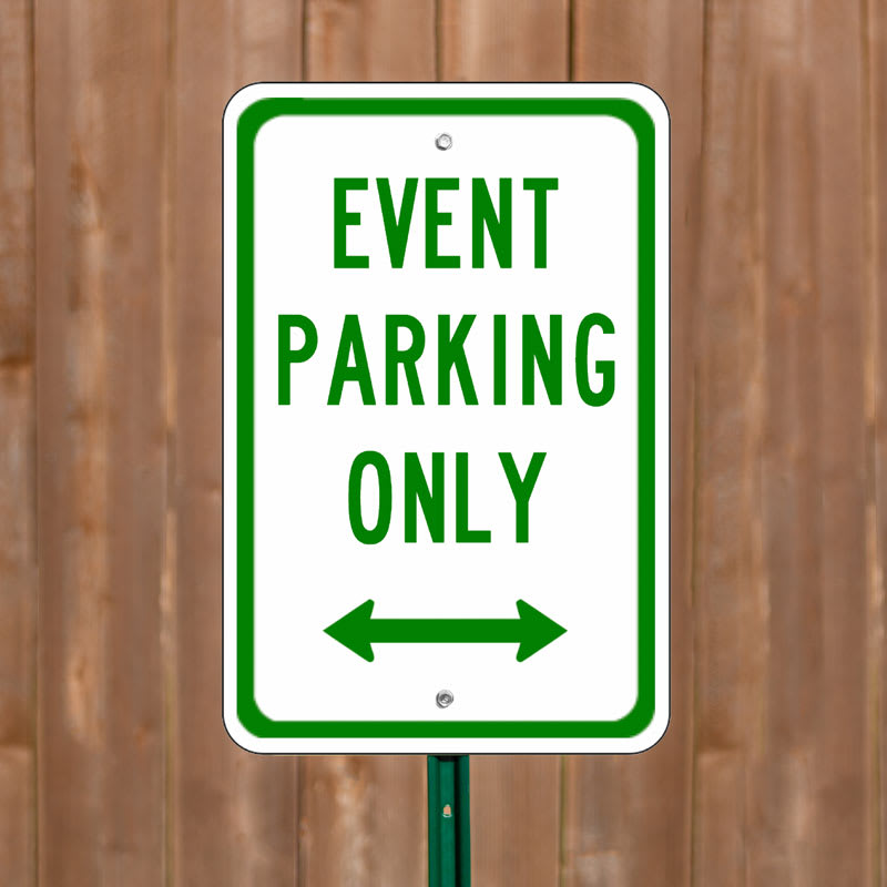 Custom Parking Signs | Custom Parking Signs - 24HourWristbands.Com
