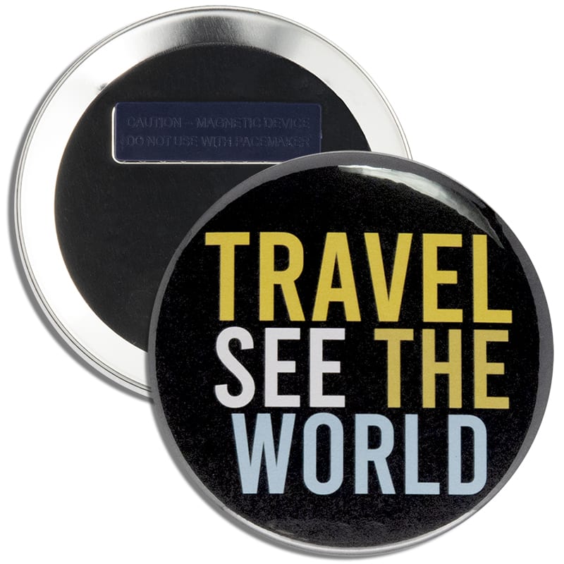 3 Inch Round Wearable Clothing Magnet Buttons | Pins, Buttons & Patches ...