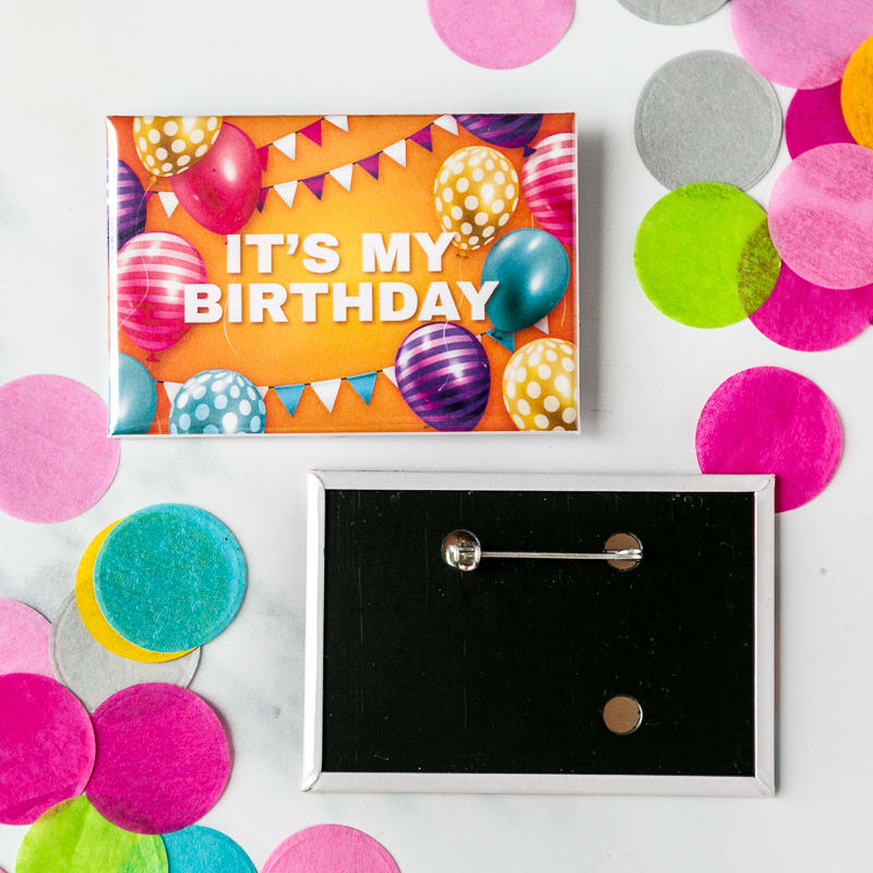 2 X 3 Inch Rectangle Custom Buttons | Pins, Buttons & Patches ...