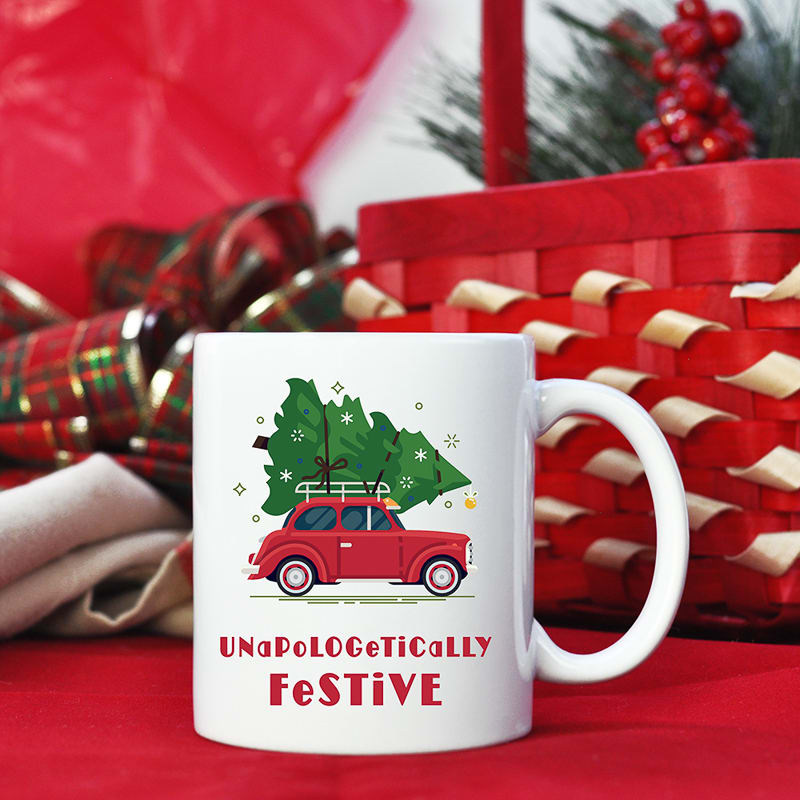 Custom Full Color Printing 11oz White Mugs | Christmas And Holidays ...