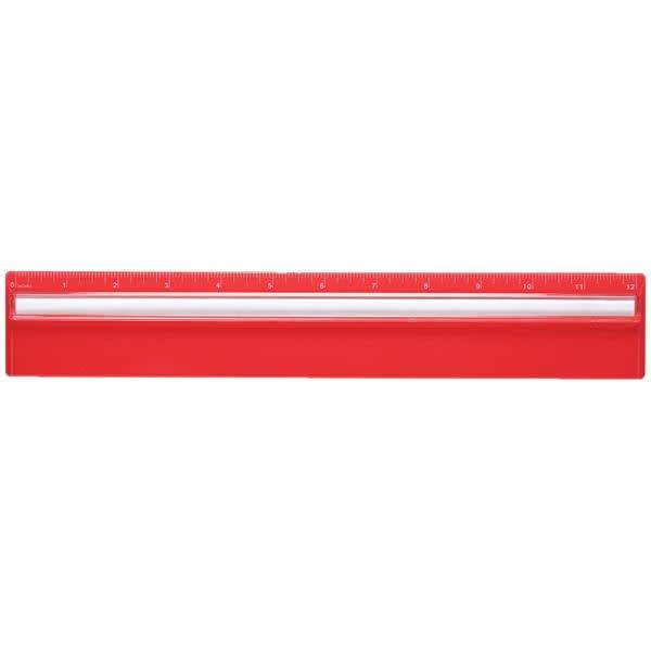 Plastic Ruler With Magnifying Glass 12" | Rulers - 24HourWristbands.Com