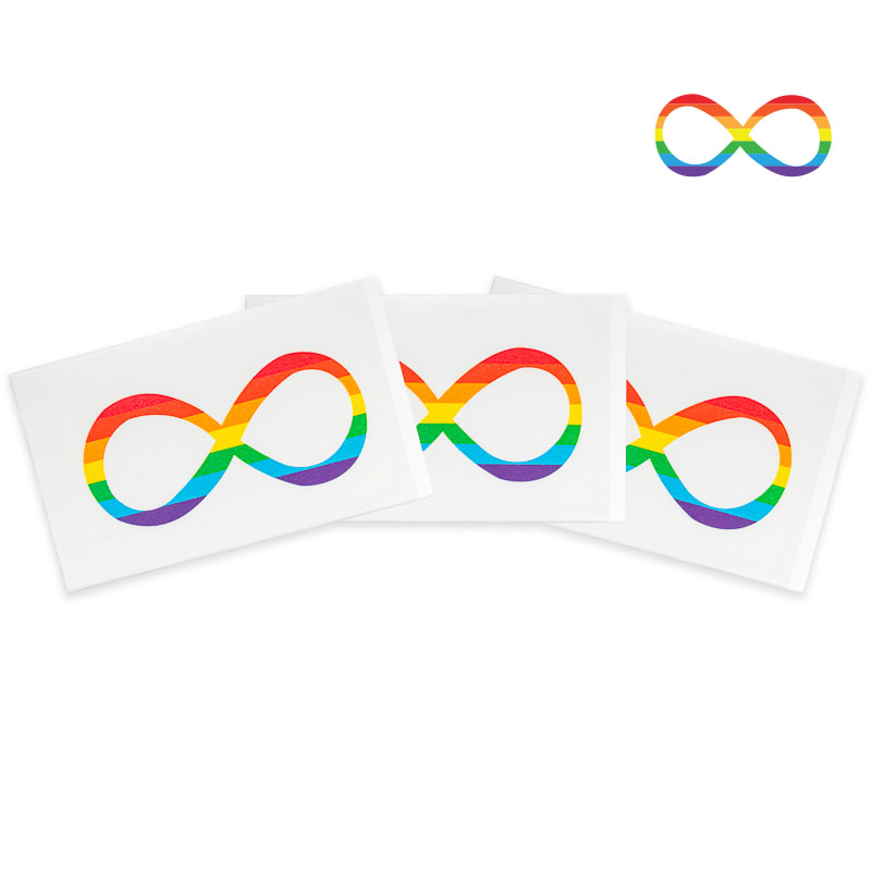 Custom LGBTQ Pride Temporary Tattoos | LGBTQ - 24HourWristbands.Com