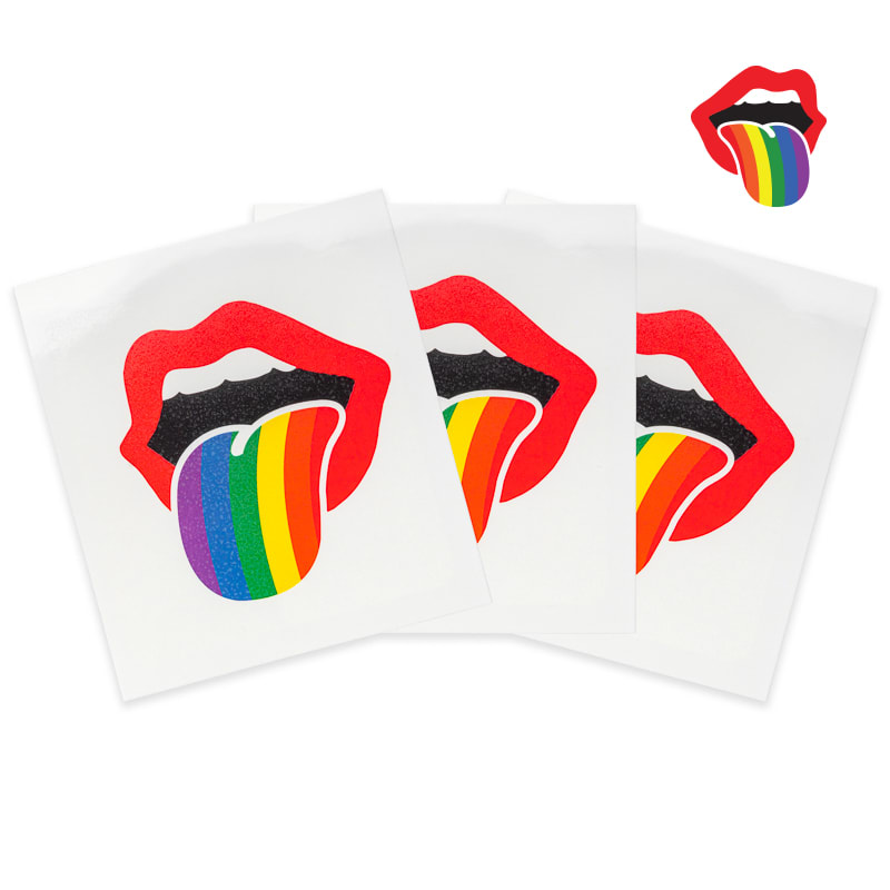 Custom LGBTQ Pride Temporary Tattoos | LGBTQ - 24HourWristbands.Com