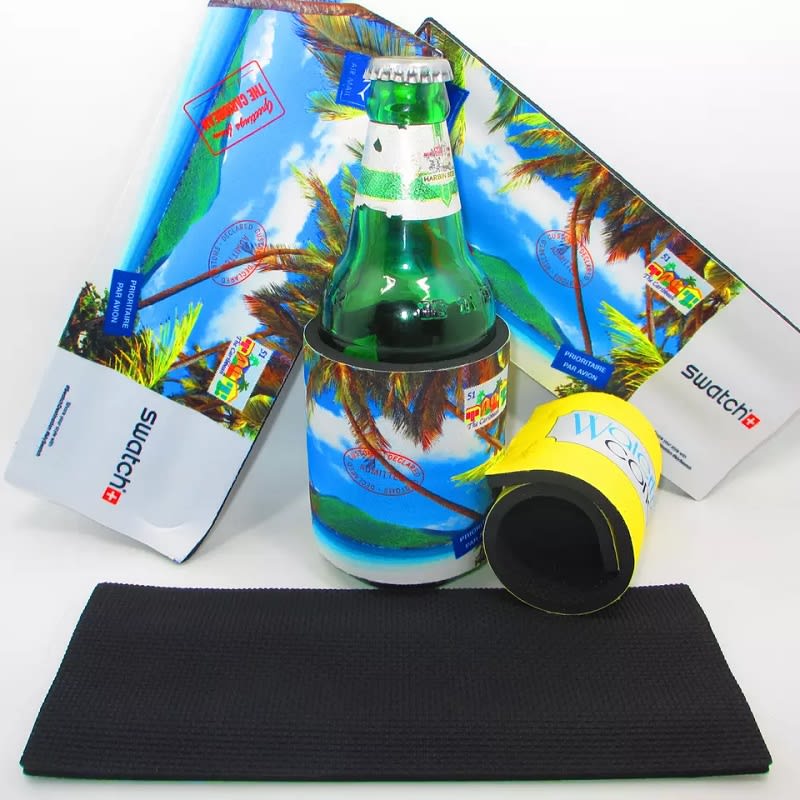 Full Color Slap Wrap Can Sleeves | Drinkware - 24HourWristbands.Com