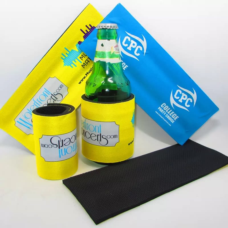 Full Color Slap Wrap Can Sleeves | Drinkware - 24HourWristbands.Com