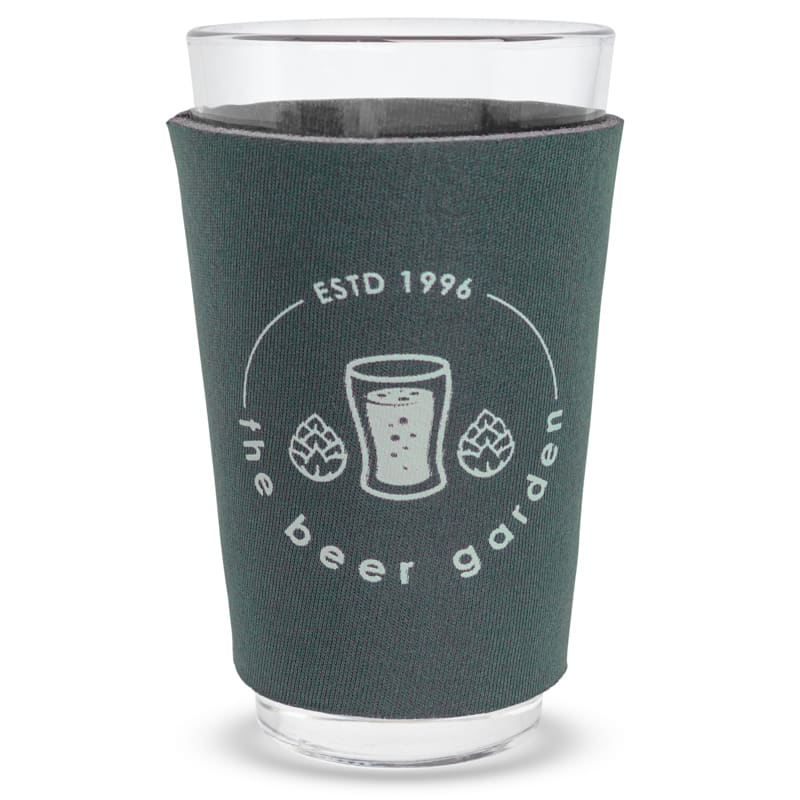 Custom Pint Glass Sleeves | Drinkware - 24HourWristbands.Com