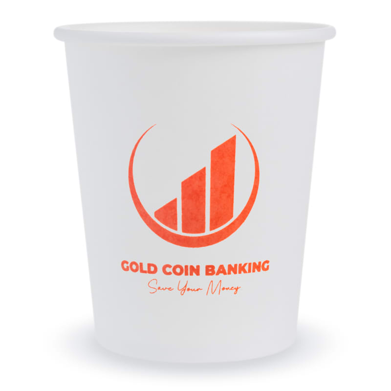 Custom 8 Oz. Paper Hot Cups | Paper Cups - 24HourWristbands.Com