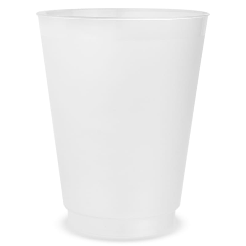 Blank 16oz Frosted Stadium Cups | Custom Event Decor - 24HourWristbands.Com