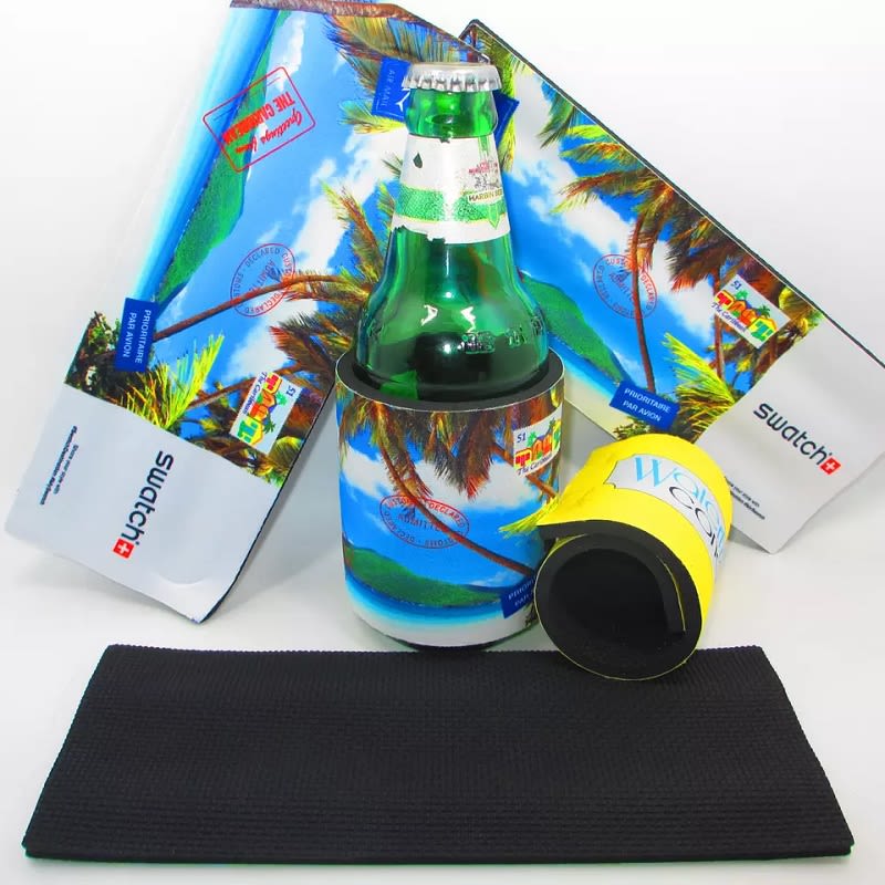 Full Color Slap Wrap Can Sleeves | Custom Coolies - 24HourWristbands.Com