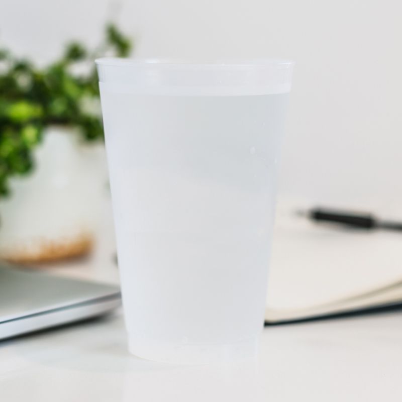 Blank 20oz Frosted Stadium Cups | Blank Stadium Cups - 24HourWristbands.Com