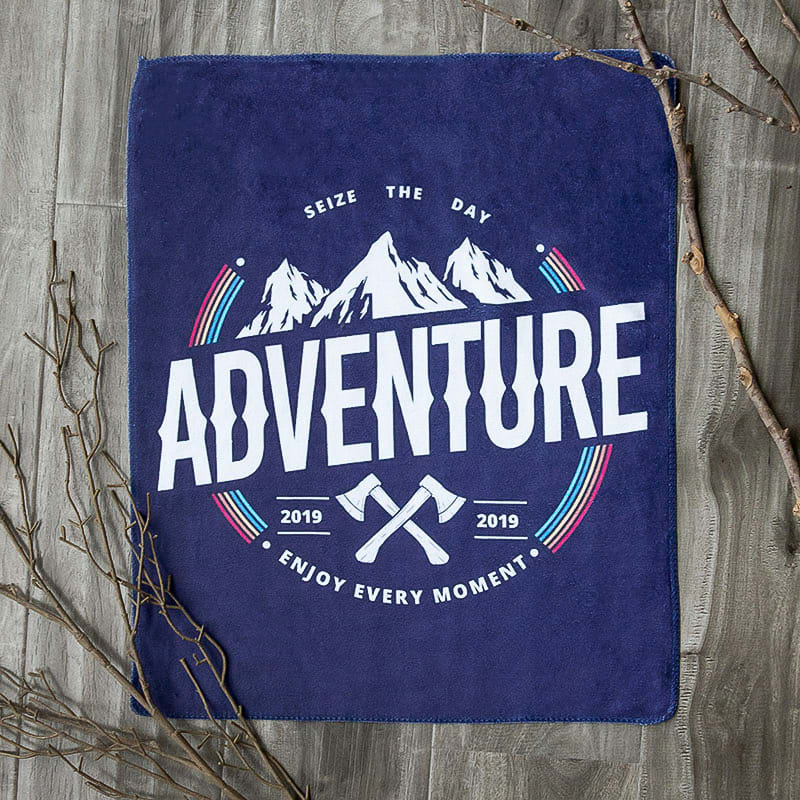 Custom Full Color Microfiber Rally Towel - 11 X 18 Inch | Cleaning Cloth