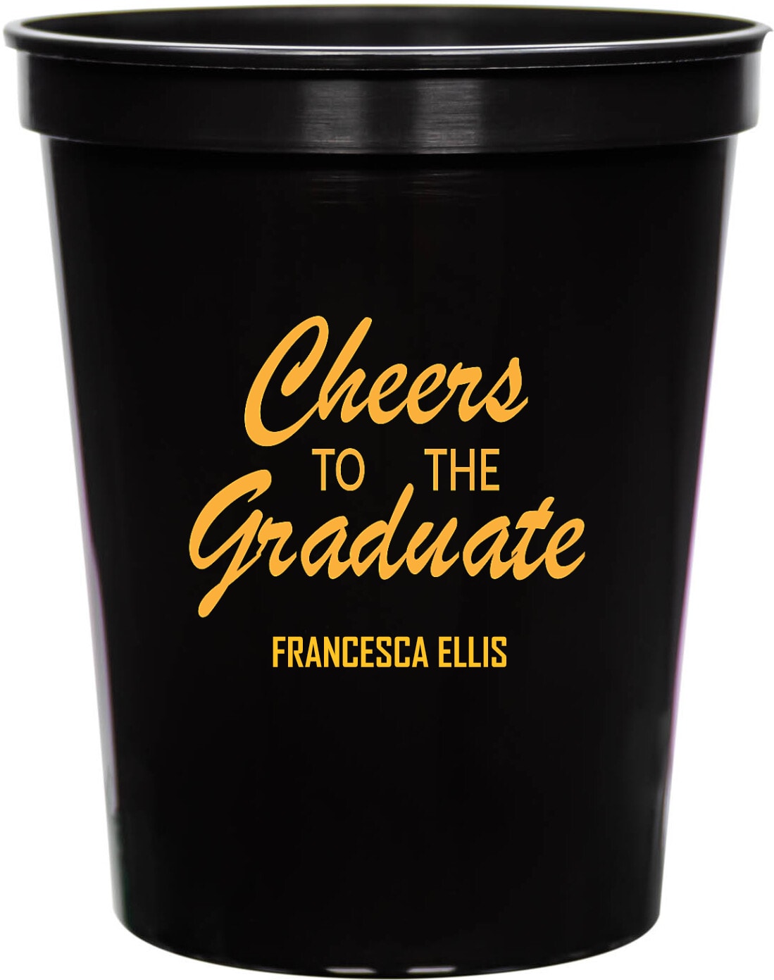 Personalized Cheers To The Graduate Stadium Cups | Graduation Stadium ...