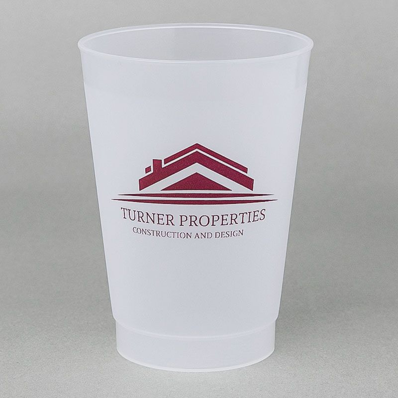 8oz Frosted Stadium Cups | Frosted Stadium Cups - 24HourWristbands.Com