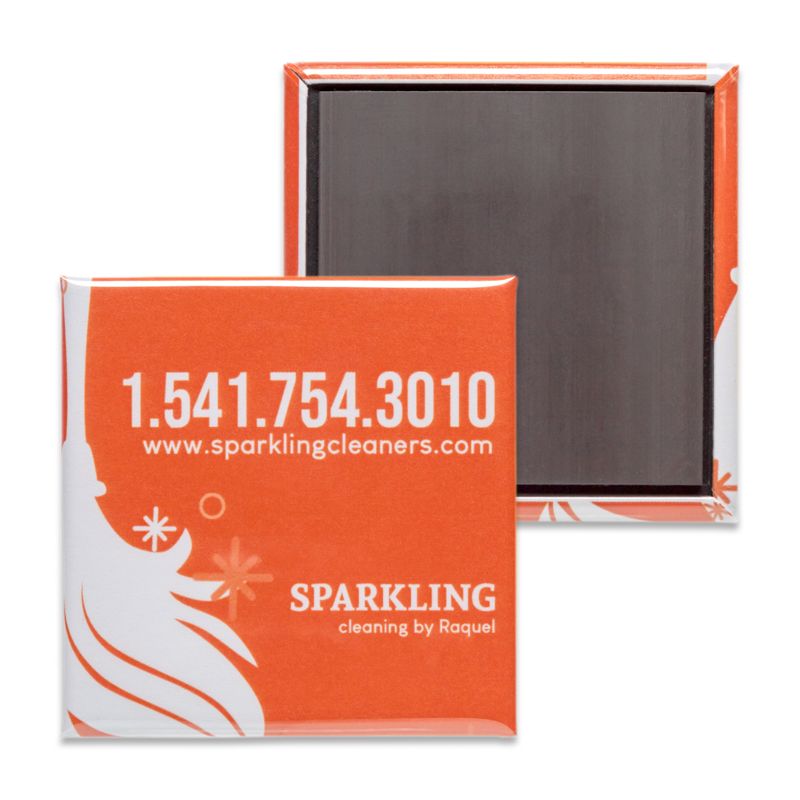 2 Inch Square Magnet Buttons | Magnet Buttons - 24HourWristbands.Com