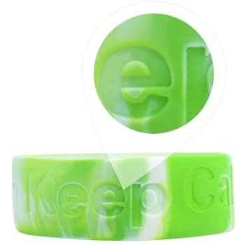 Custom 1 Inch Silicone Wristbands - 24HourWristbands.Com