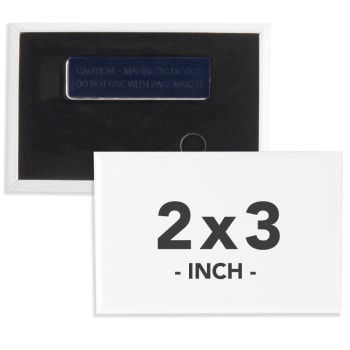 Custom Rectangle Buttons - 24HourWristbands.Com