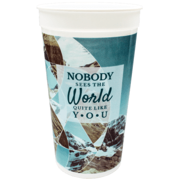 Full Color Stadium Cups - 24HourWristbands.Com
