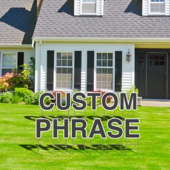 Create your own decorative message with our custom yard letters. These ...