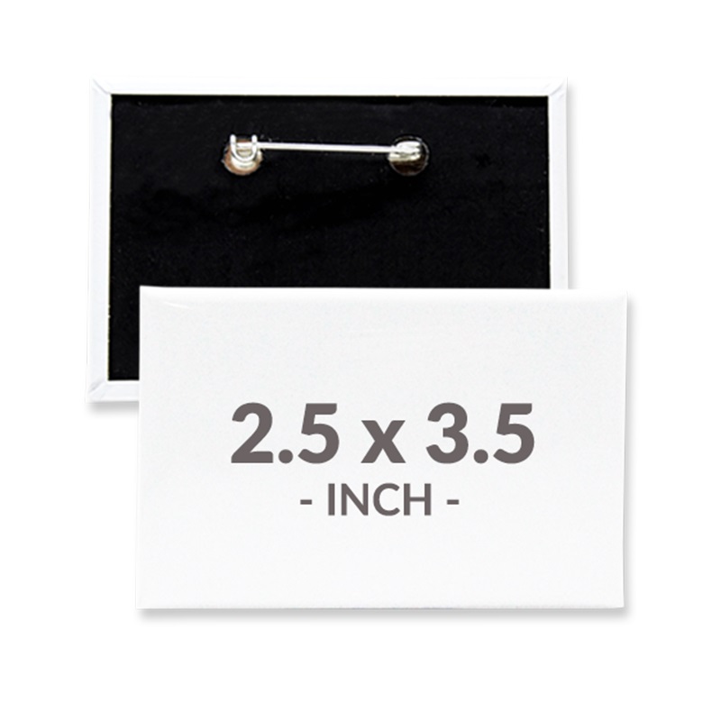 2 5 X 3 5 Inch Rectangle Custom Buttons Custom Buttons