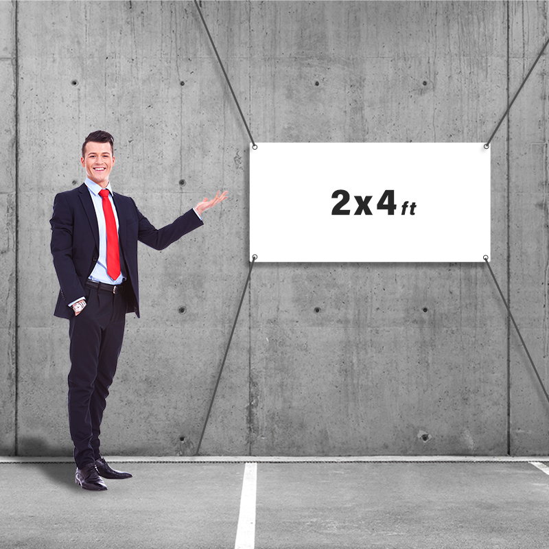 Custom 2' X 4' Banners | Custom Vinyl Banners - RushSanitizers.Com