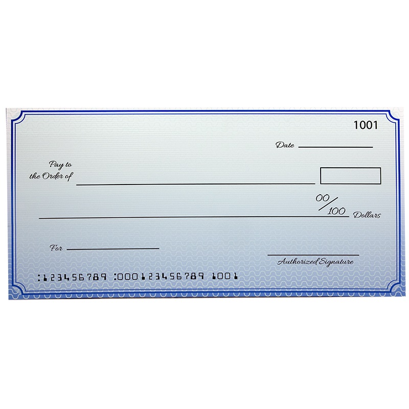 Custom Economy Giant Checks 30 X 60 Inch | Custom Big Checks & Giant ...