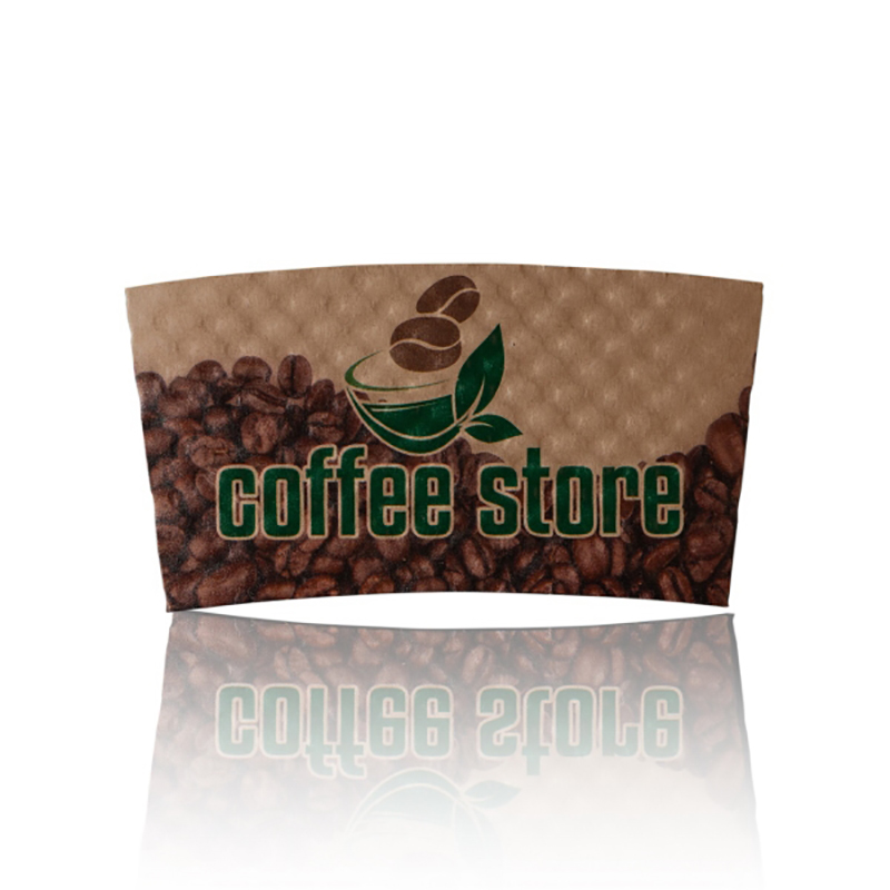 Full Color 12/16/20/24 Oz Beverage Wrap Paper Sleeves - Kraft | Paper ...