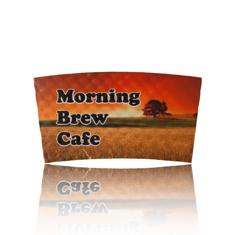 Full Color 12/16/20/24 Oz Beverage Wrap Paper Sleeves - White | Paper ...