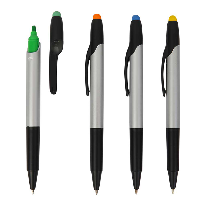 Highlighters With Ballpoint Pen And Stylus Cap | Highlighters ...