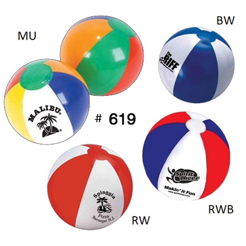 Inflatable Beach Ball 619 - 16" | Beach Balls - 24HourWristbands.Com