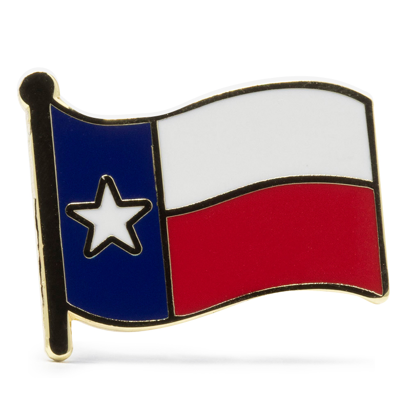 Texas Flag Stock Lapel Pins | State Lapel Pins - 24HourWristbands.Com