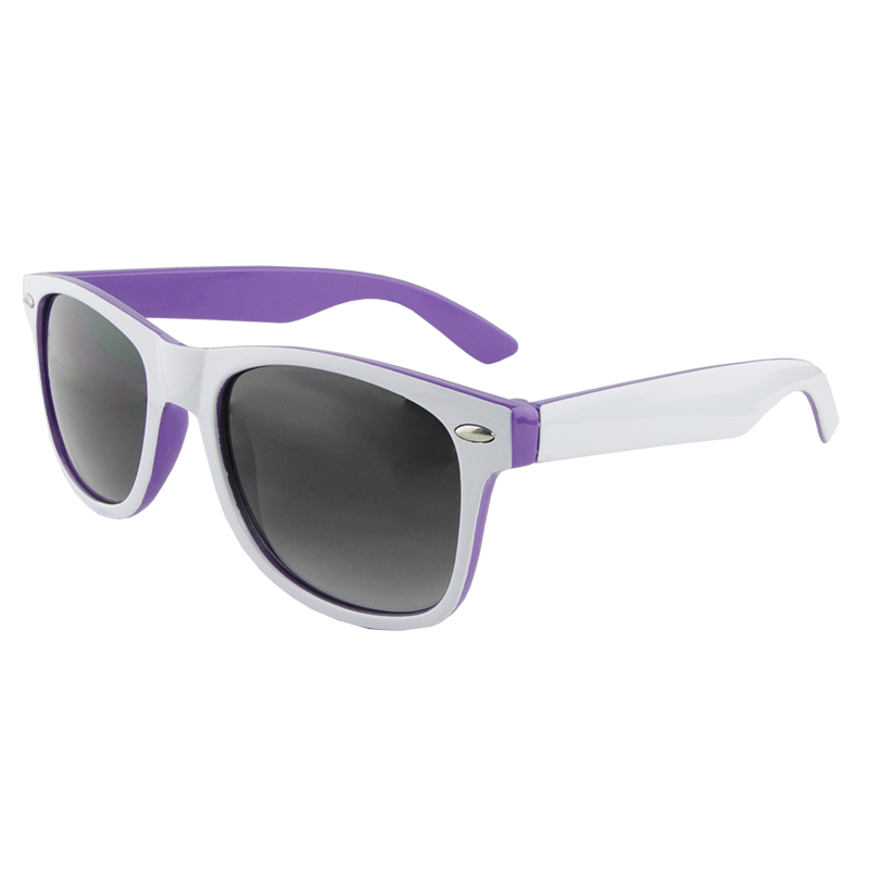 Custom Two Tone Malibu Sunglasses | Sunglasses - 24HourWristbands.Com