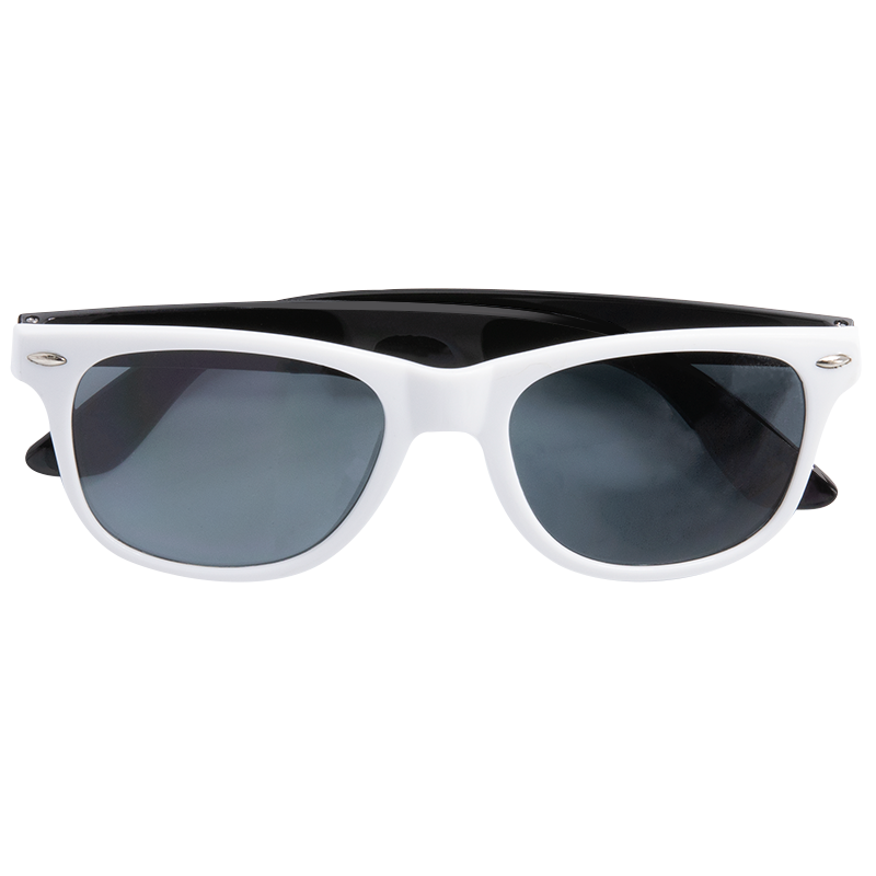 Custom White Frame Plastic Sunglasses | Sunglasses - 24HourWristbands.Com