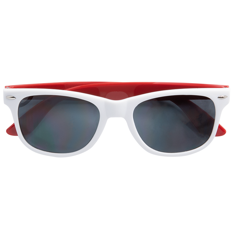 Custom White Frame Plastic Sunglasses | Sunglasses - 24HourWristbands.Com