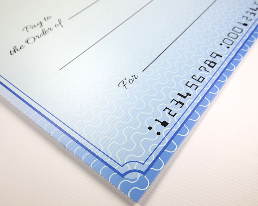 Custom Premium Giant Check 30 X 60 Inch | Custom Big Checks & Giant ...