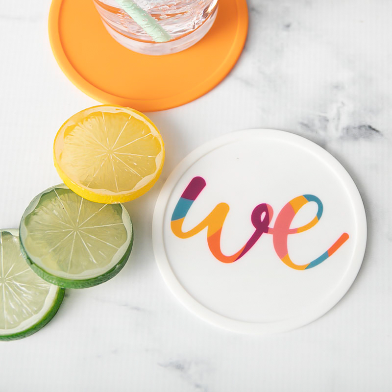 4 Inch Custom Silicone Drink Coasters | Custom Coasters ...